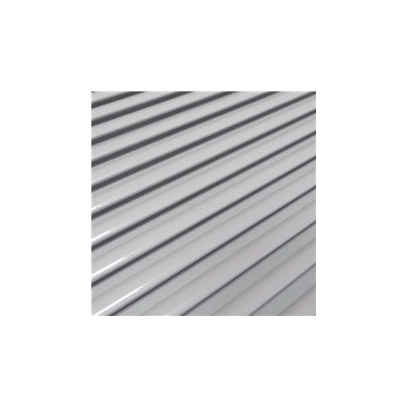 PANEL DE ALUMINIO RANURADO BLANCO